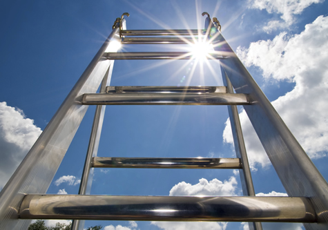 Know where you sit on the ladder (if the ladder should fall)